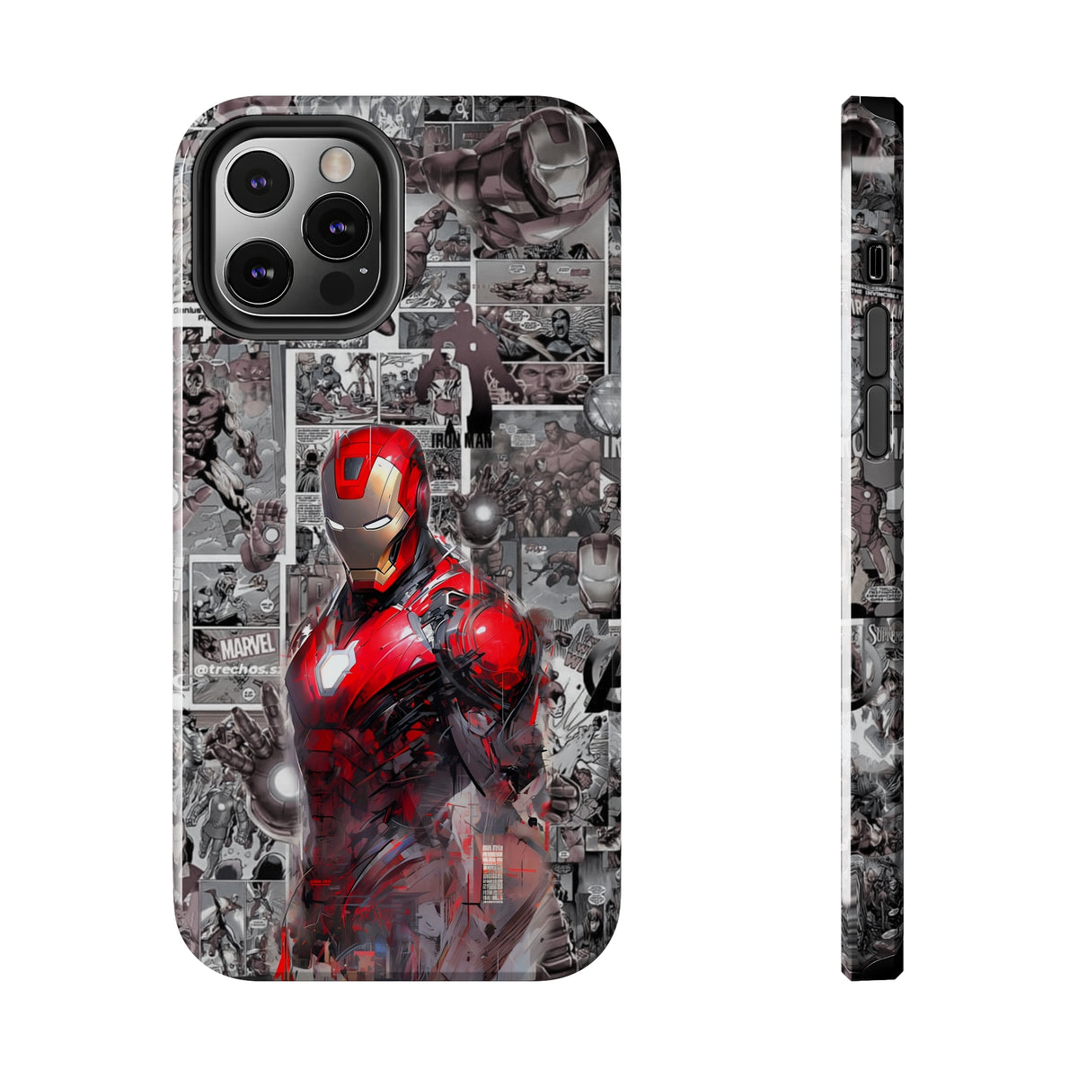 Iron Man High Quality Tough Phone Case for iPhone 15 14 13 12 Series ...