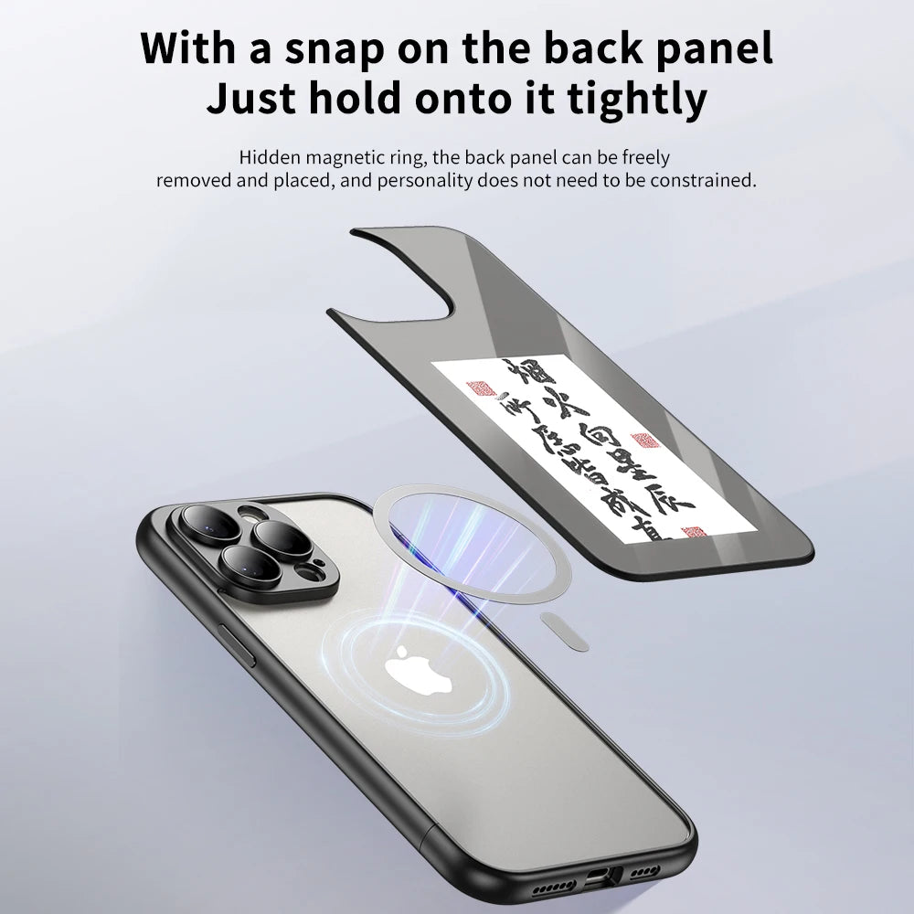 2024 DIY NFC Screen Display Removable Magnetic Intelligent Phone Case ...