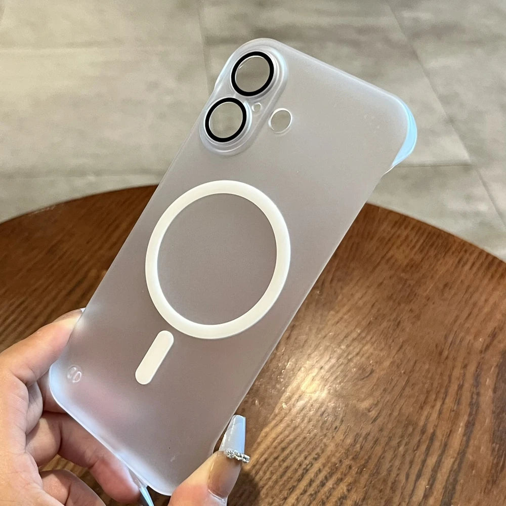 Frameless Heat Radiation Slim Matte Magsafe Case for iPhone 16 15 14 1 ...
