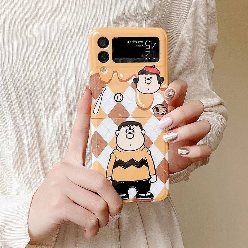Cute Anime Doraemon Takeshi Gouda Case for Samsung Galaxy Z Flip 4 3 ...