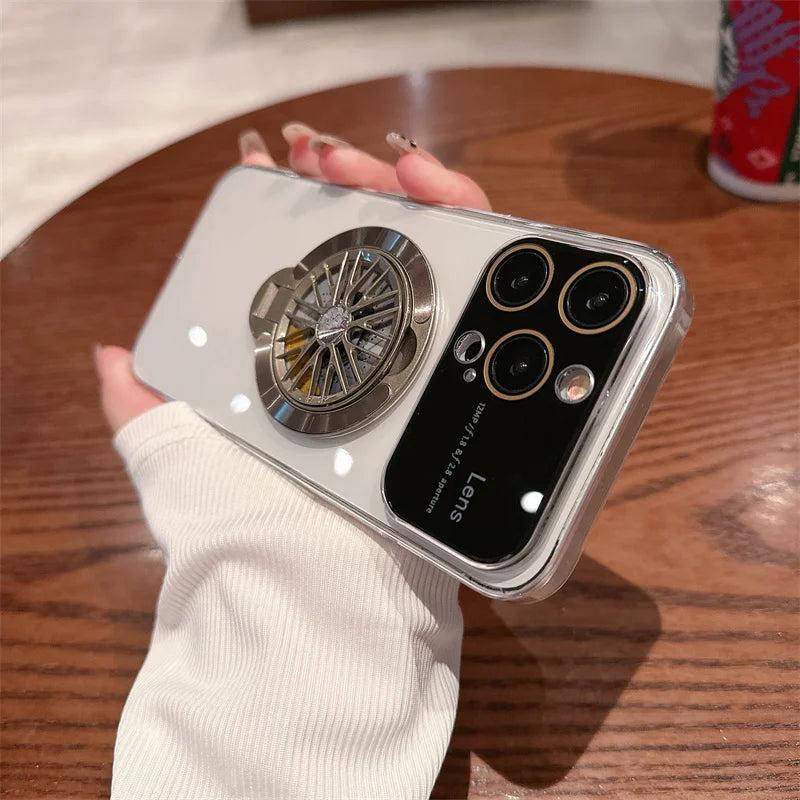 Rotary Gyroscope Wireless Charging Plating Transparent Magnetic Stand ...