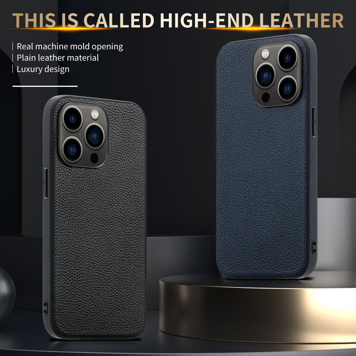 Ultra Thin Leather Business Case For iPhone 14 13 12 series – Bestie Phone